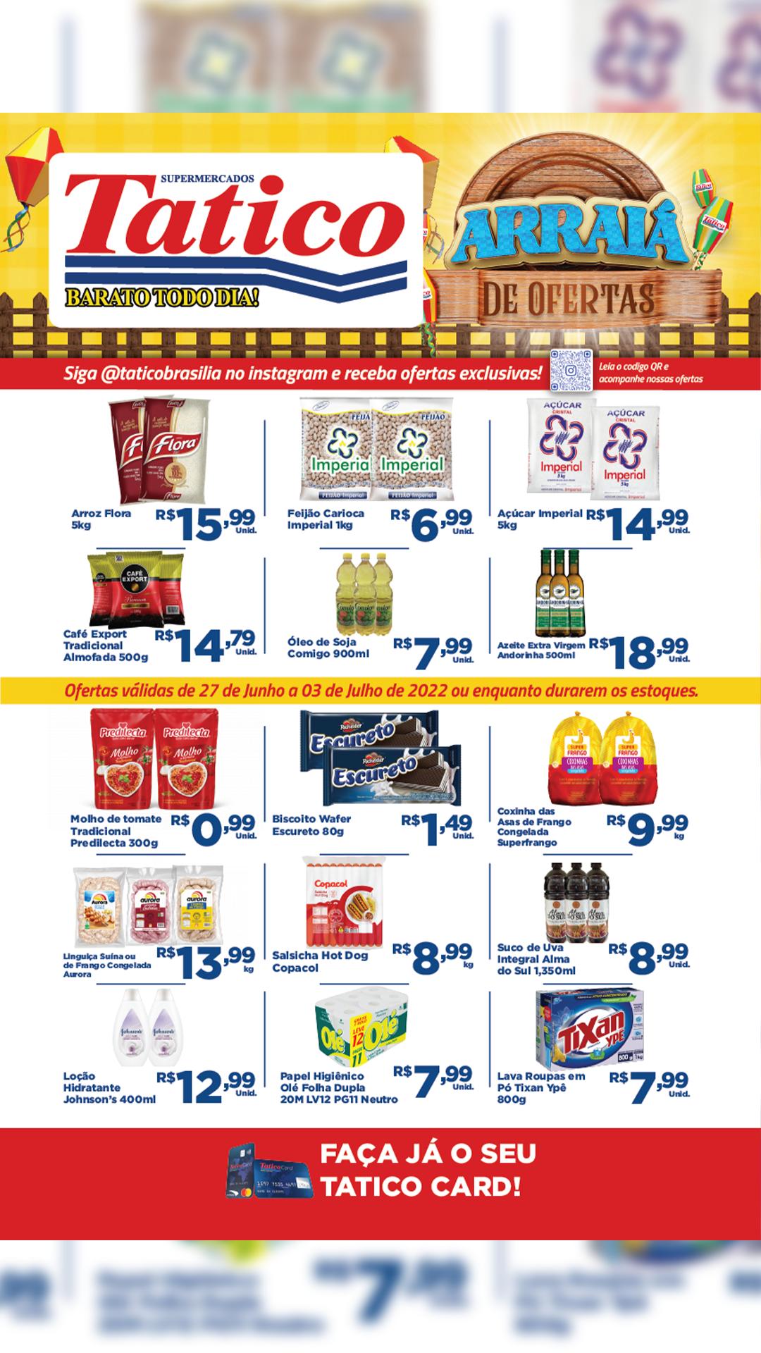 Supermercado Tatico até 03/07/2022 - Encartes DF