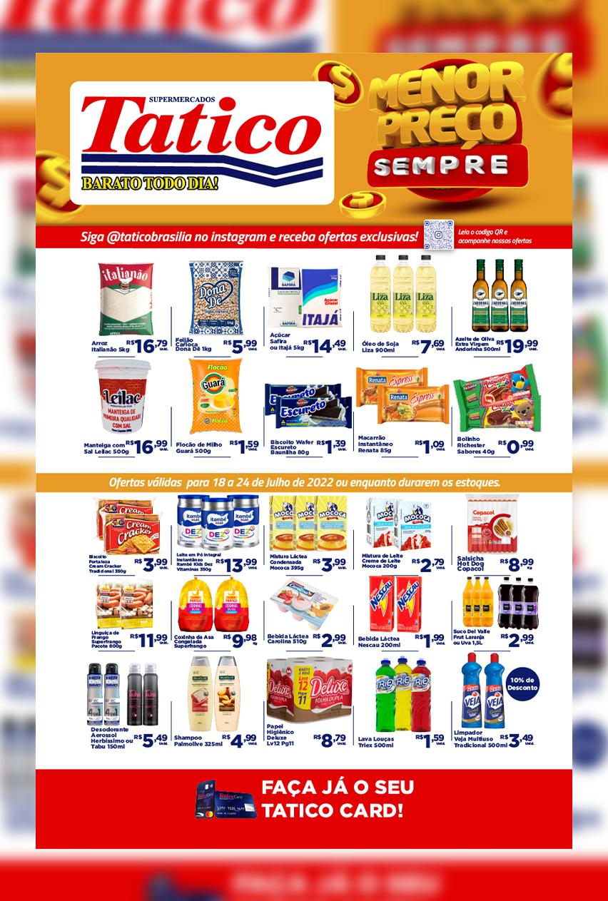 Supermercado Tatico até 24/07/2022 - Encartes DF