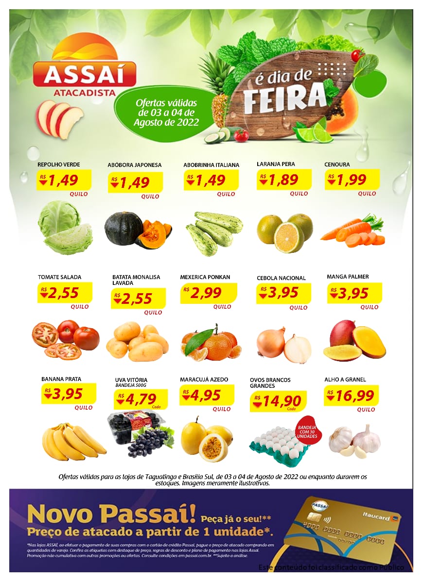 Assaí Atacadista até 04/08/2022 - Encartes DF