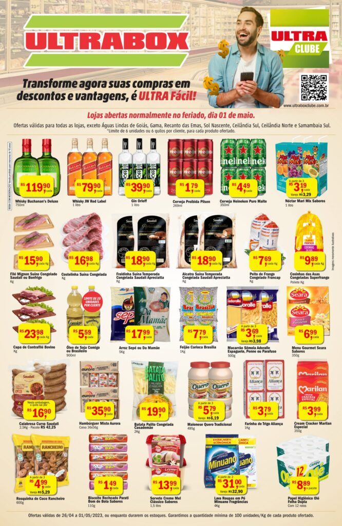 Supermercado Ultrabox até 01/05/2023 - Encartes DF