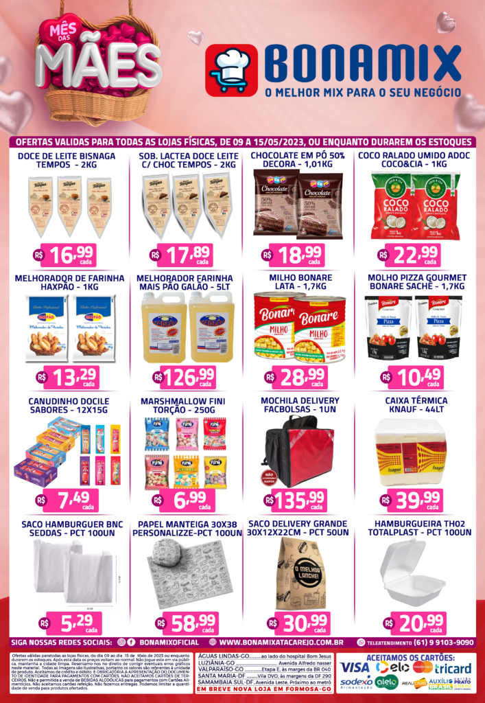 Atacarejo Bonamix até 15/05/2023 - Encartes DF