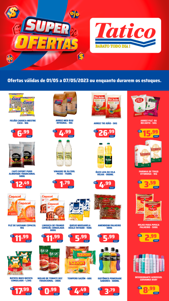 Supermercado Tatico até 07/05/2023 - Encartes DF