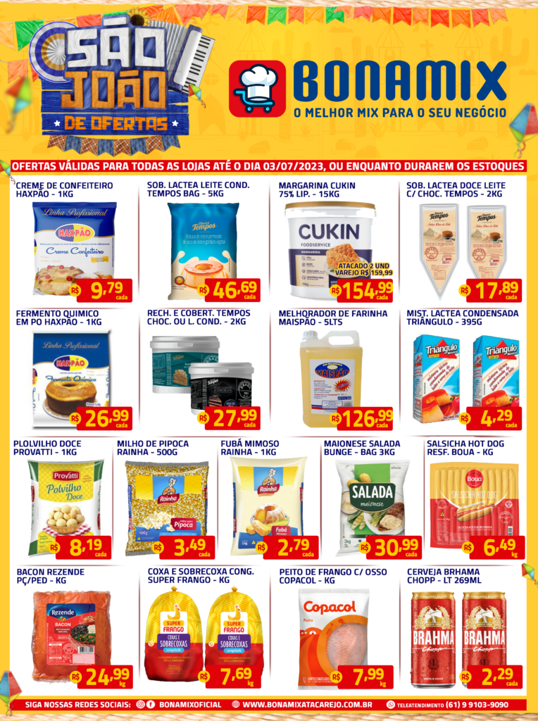 Atacarejo Bonamix até 03/07/2023 - Encartes DF