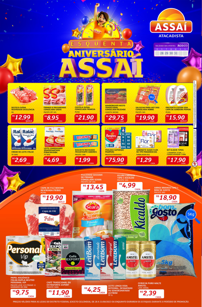 Assaí Atacadista até 31/08/2023 - Encartes DF