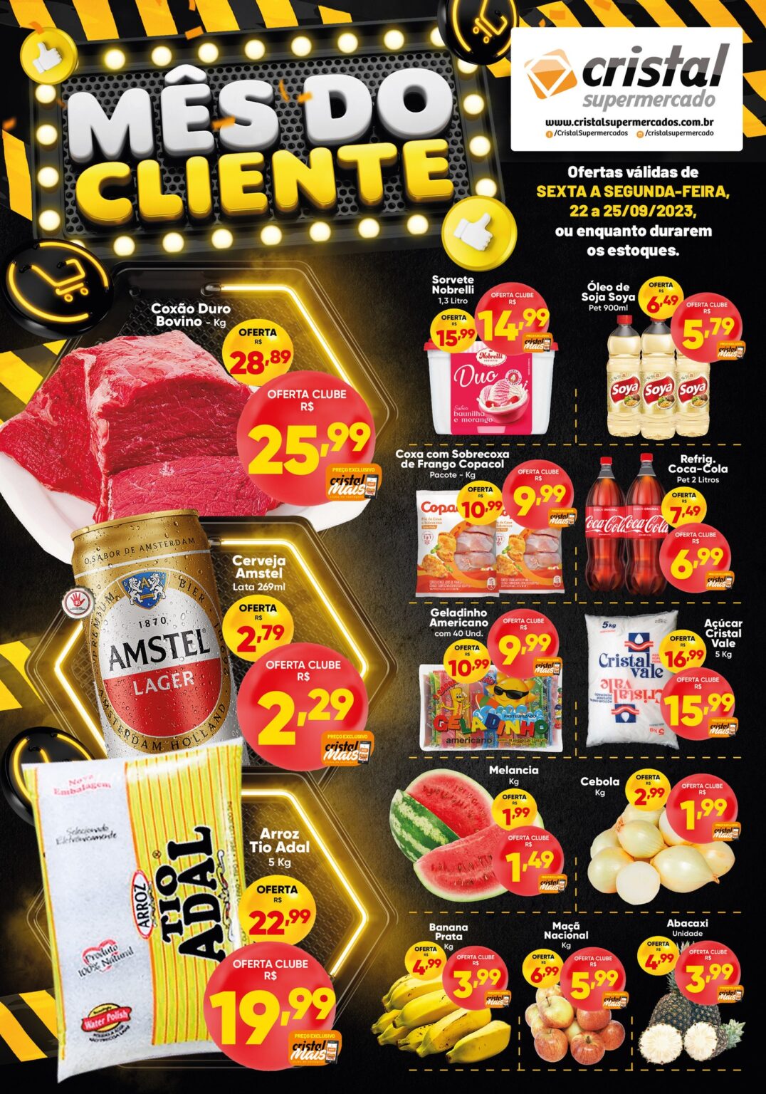 Cristal Supermercado até 25/09/2023 - Encartes DF