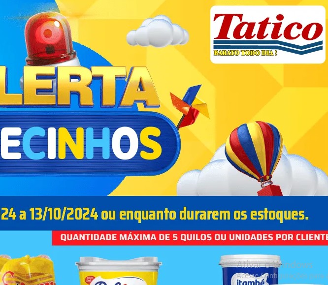 Supermercado Tatico até 13/10/2024 - Encartes DF
