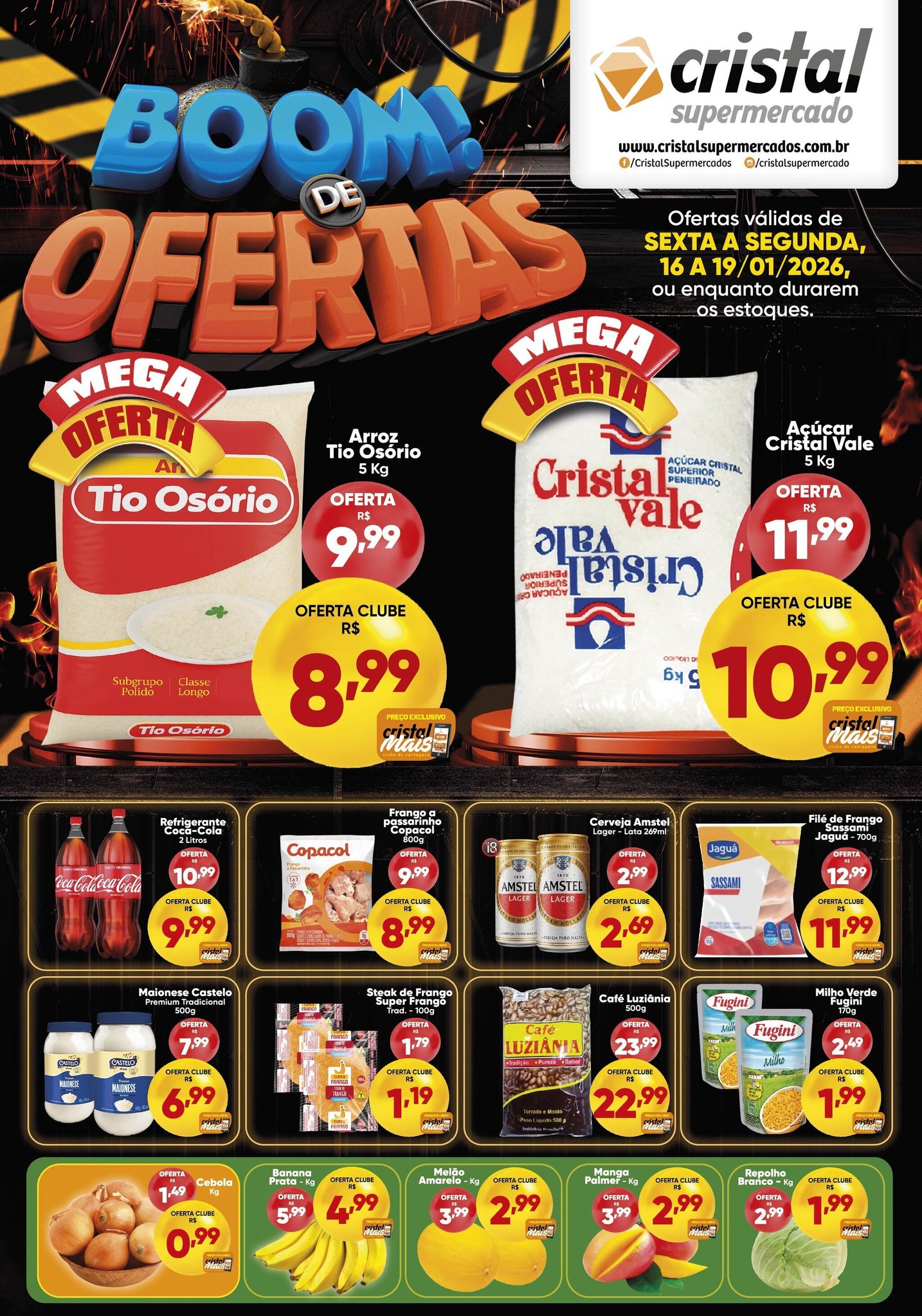 Cristal Supermercado até 19-01-2026