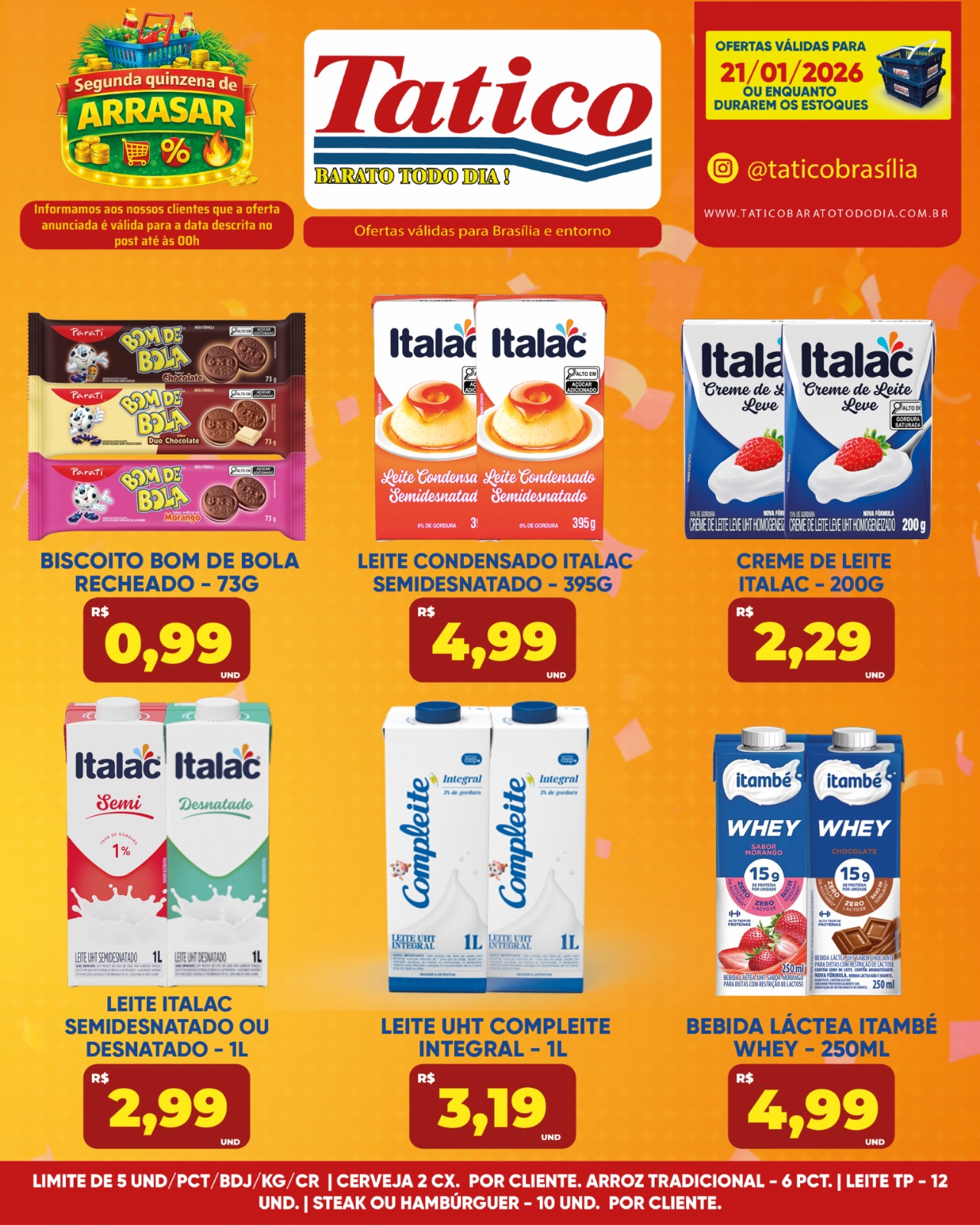 Supermercado Tatico até 21-01-2026